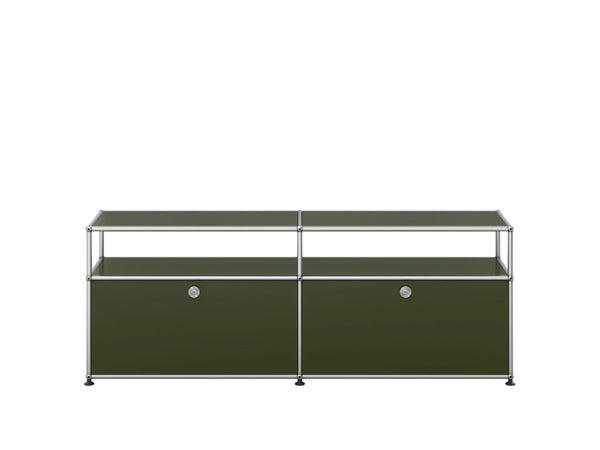 USM Haller Media Unit - Olive Green | Design Classic - Storage - Cimmermann