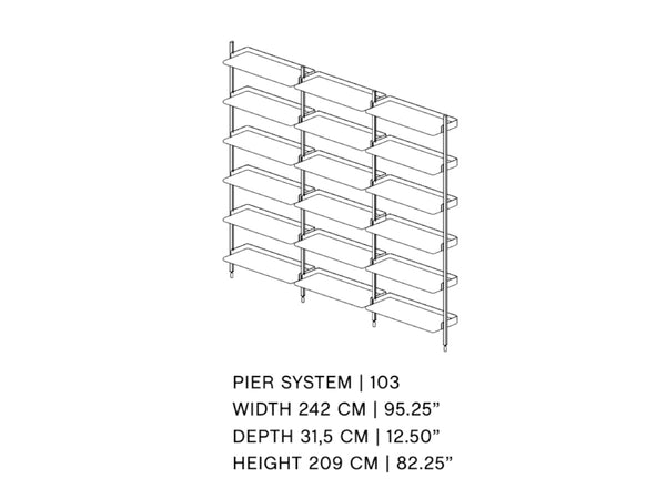 Hay Pier System Combination 103 - 3 Columns | Scandinavian Design ...